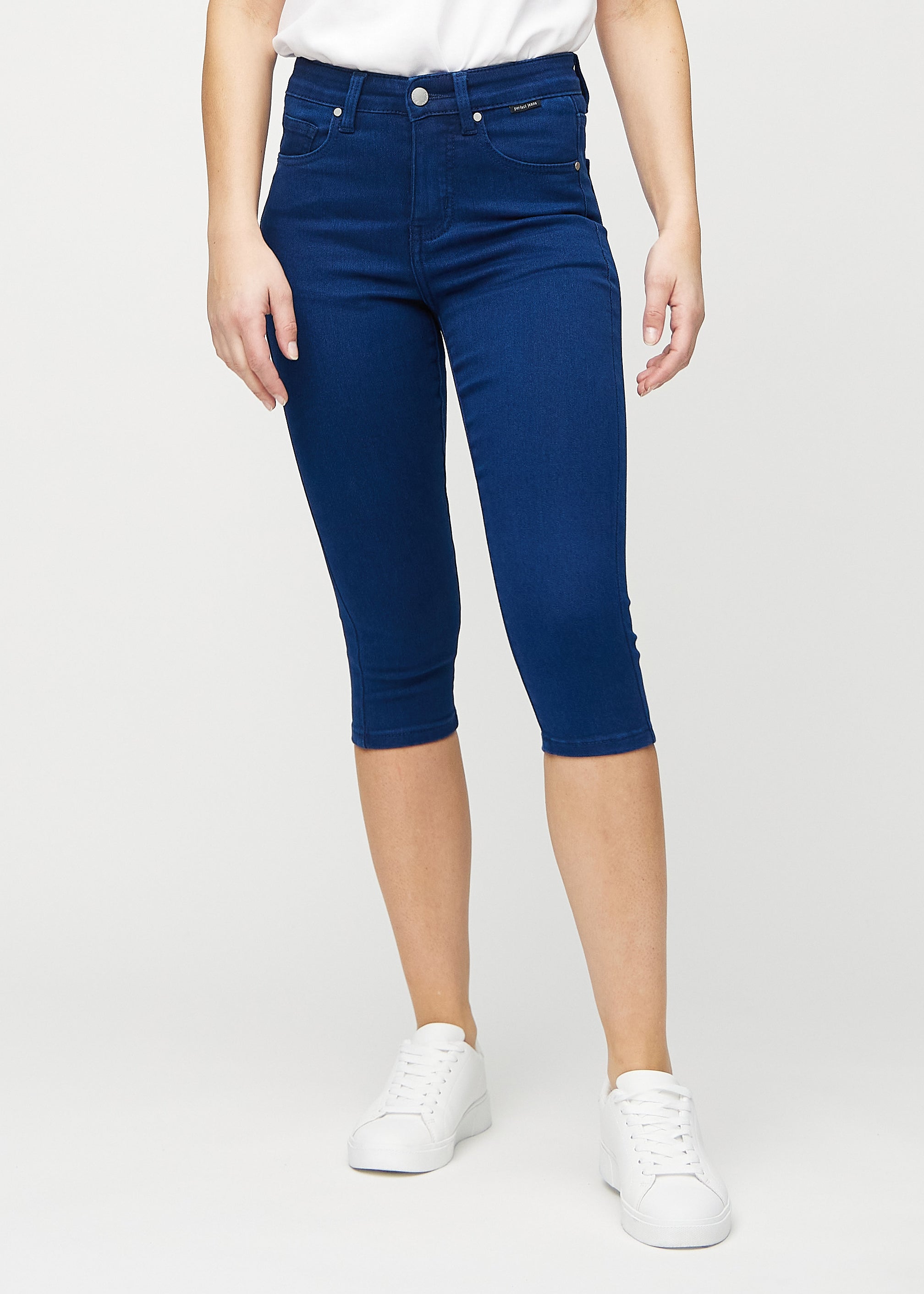 Royals™ Skinny Capris – Dark Blue – Women | Perfect Jeans